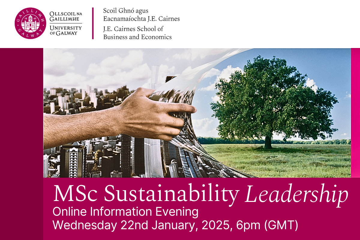 MSc Sustainability Leadership Online Information Evening - University ...